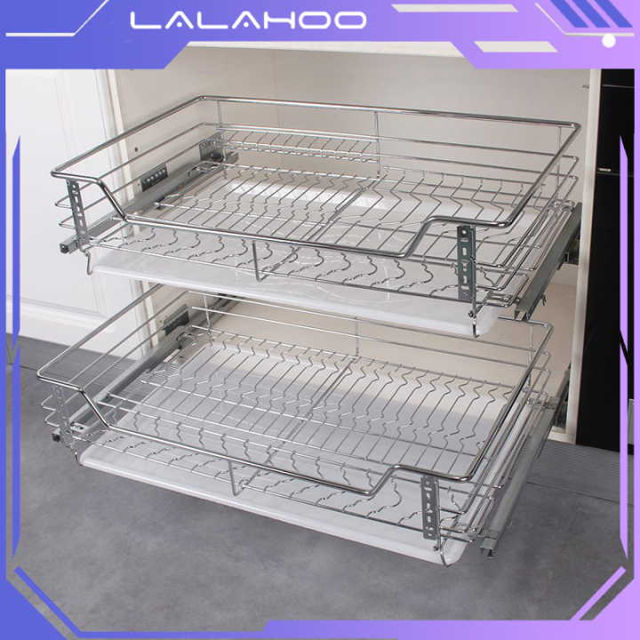 2 susun Rak Piring Stainless Steel Rak Dapur piring Rak Serbaguna Rak ...