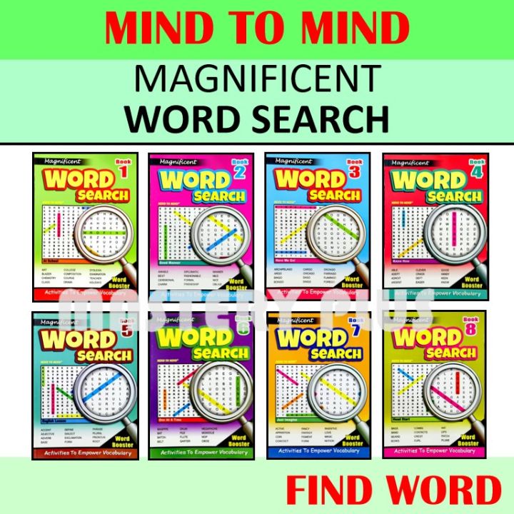 MAGNIFICENT WORD SEARCH CARI KATA | WORD BOOSTER ACTIVITIES TO EMPOWER ...