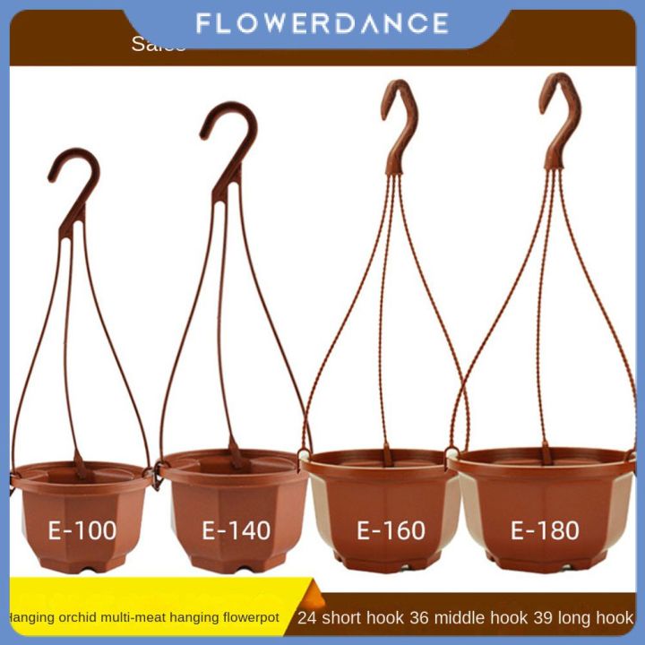 36/39/41cm Plastic Plant Hanger Flowerpot Balcony Chain Hanging ...