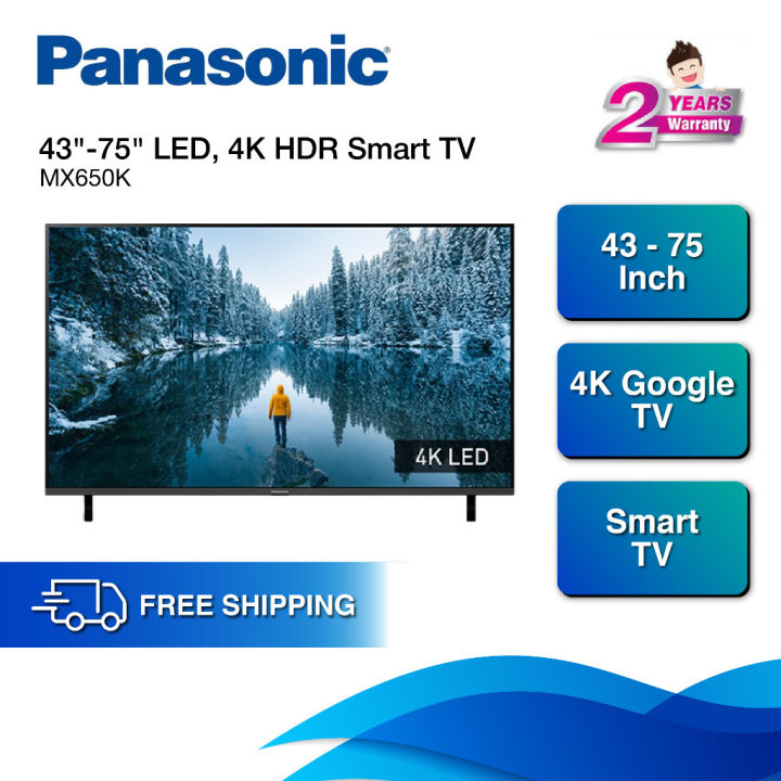 [𝐅𝐑𝐄𝐄 𝐃𝐄𝐋𝐈𝐕𝐄𝐑𝐘] Panasonic Android MX650K Google SMART TV Television 43 ...