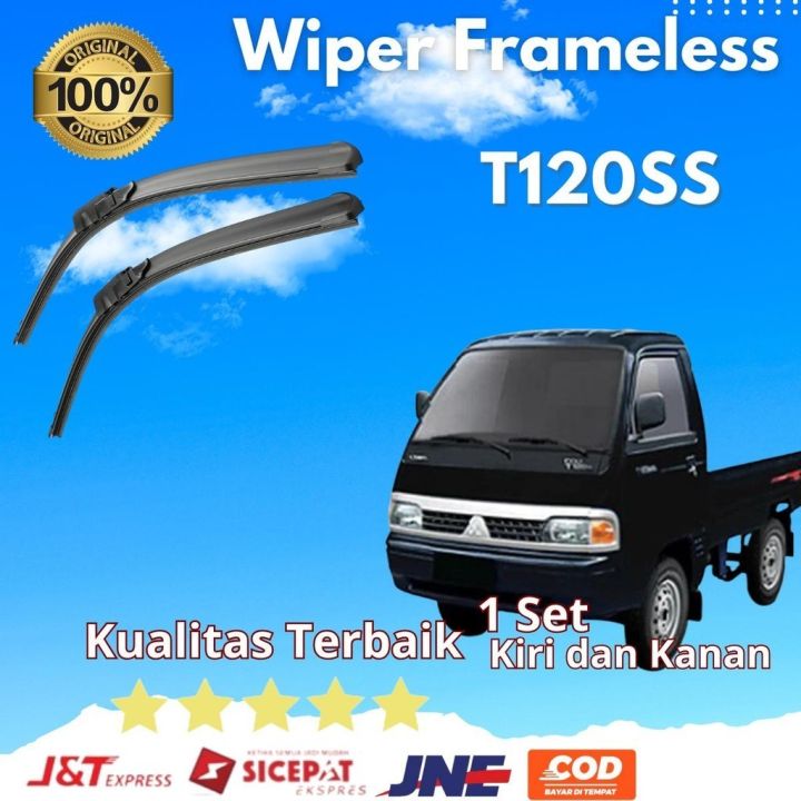 Wiper t120ss Sapuan Kaca Mobil Model Frameless Banana Karet 1 Set Wifer ...