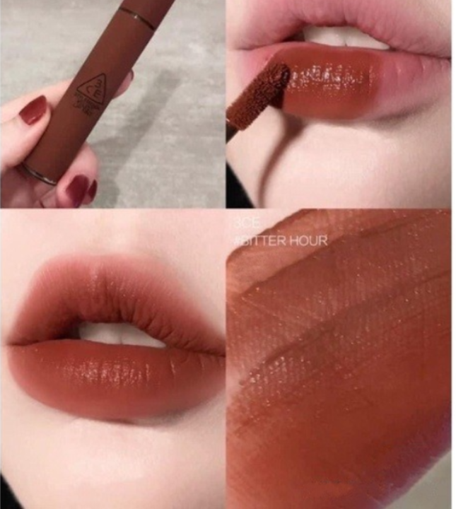 Son 3CE Bitter Hour - Đỏ Nâu, Son Kem Lì 3CE Velvet lip tint | Lazada.vn