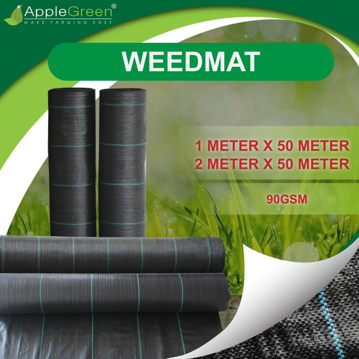 50 METER AppleGreen Garden Weedmat Weed Control Mat Barrier Garden ...