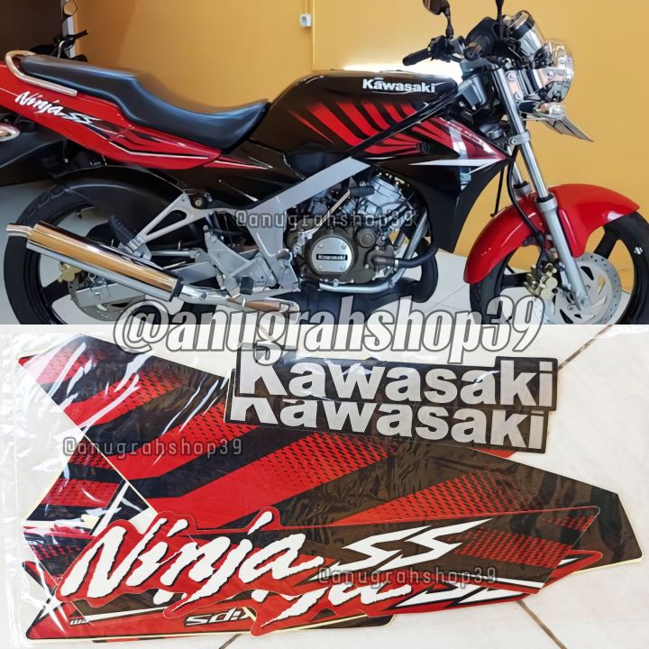 STRIPING KAWASAKI NINJA SS 2014 2015 MERAH, LIS STIKER NINJA SS 2014 ...