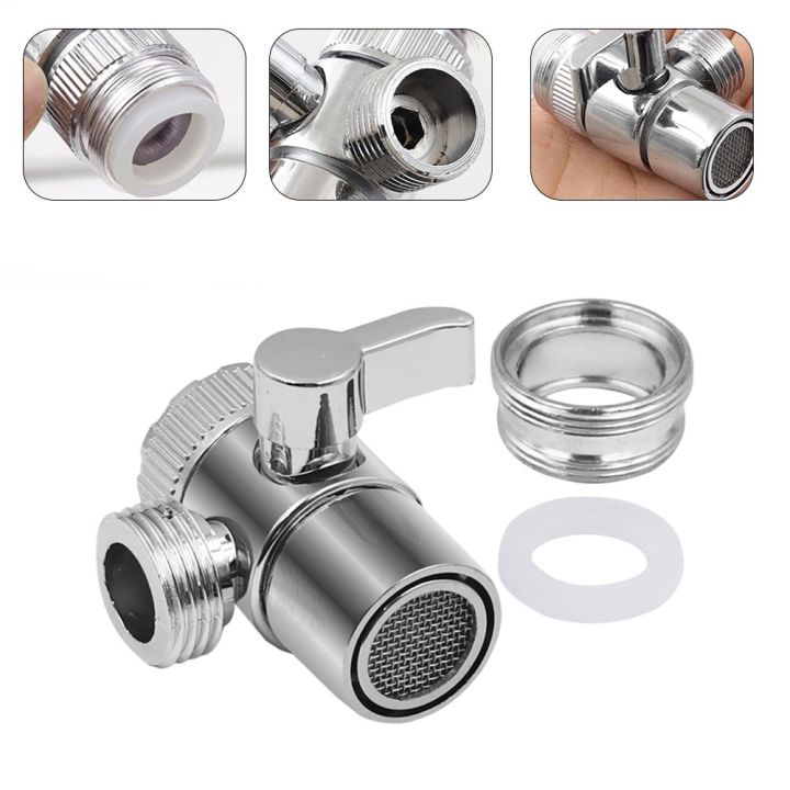 【coolcooking】 4 Point Faucet Water Divider Valve for Standard Faucets ...