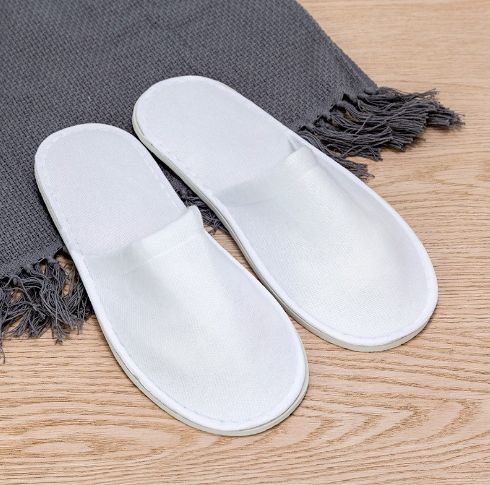 MODEL DESIGN Towelling Open Closed Toe Hotel Slipper Spa Shoes ...