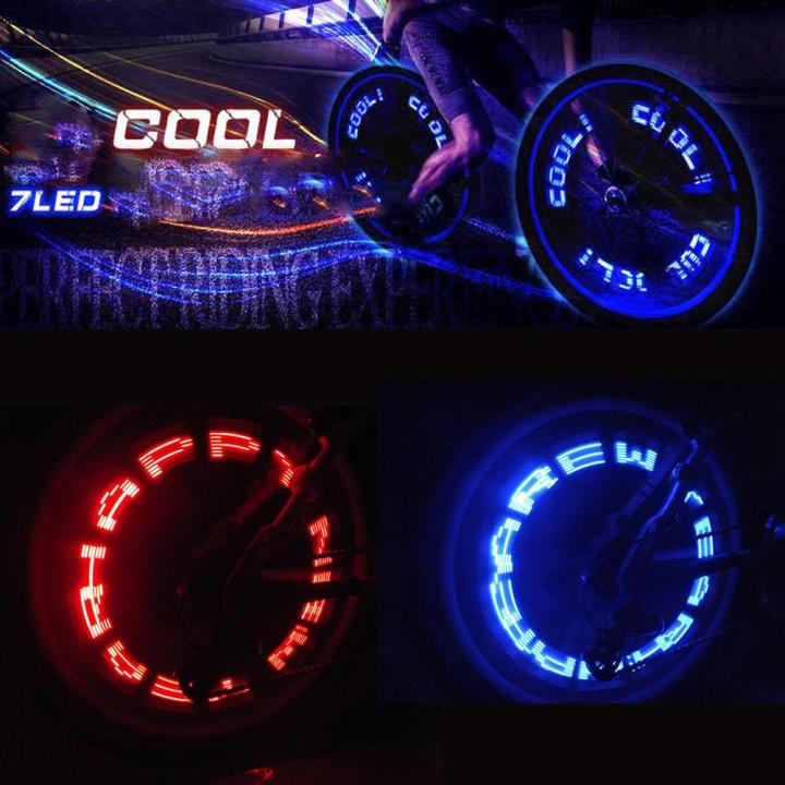 Betop Shop 2 PCS 7 LED Valve Lamp Bicycle LED Bike Wheel Tire Spoke ...