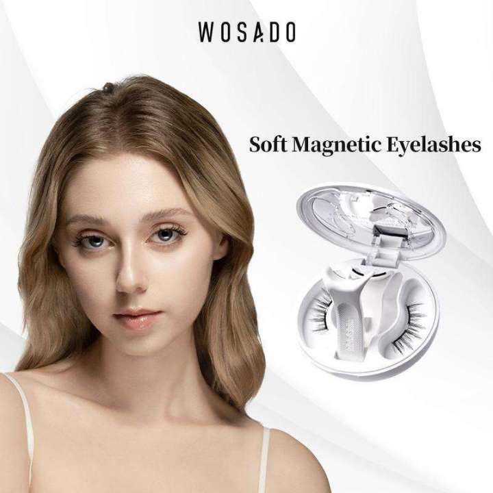 Wosado Soft Magnetic Eyelashes All-in-One, Reusable, Glue-Free ...