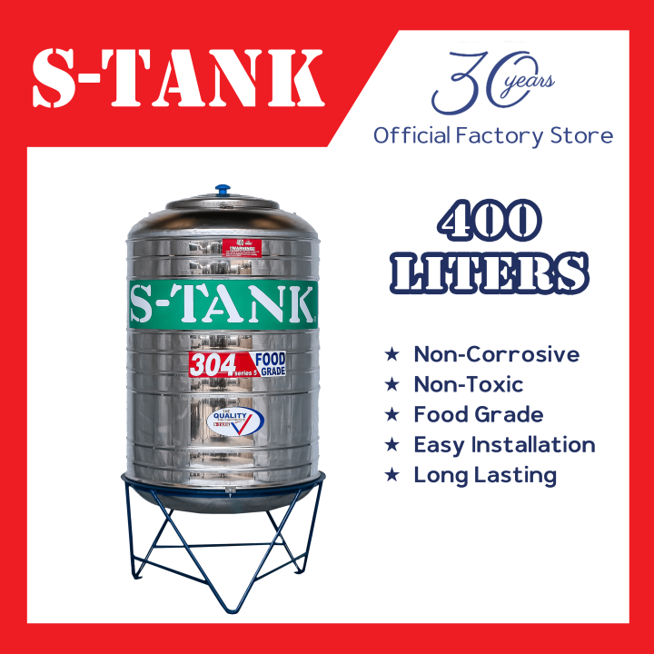 S-Tank Vertical Stainless Steel Water Tank - 400 Liters | Lazada PH