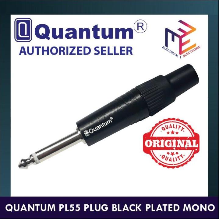 Quantum PL-55 PL55 Mono Black Plated Body Audio Connector * WINLAND ...