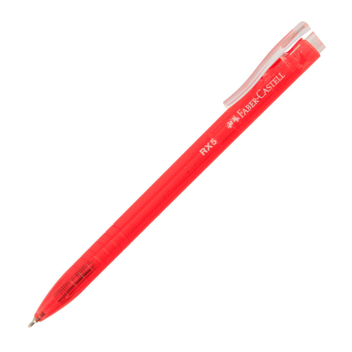 FABER CASTELL ปากกาลูกลื่น รุ่น RX5 สีแดง ขนาด 0.5 มม. | Lazada.co.th