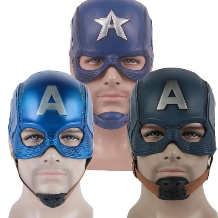 Civil War 3 Captain America Masks Helmet Soft PVC Latex Mask Cosplay ...