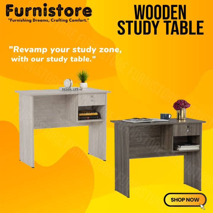 Furnistore 3FT Office Table Kids Study Table/ 90cm Study Desk Laptop ...