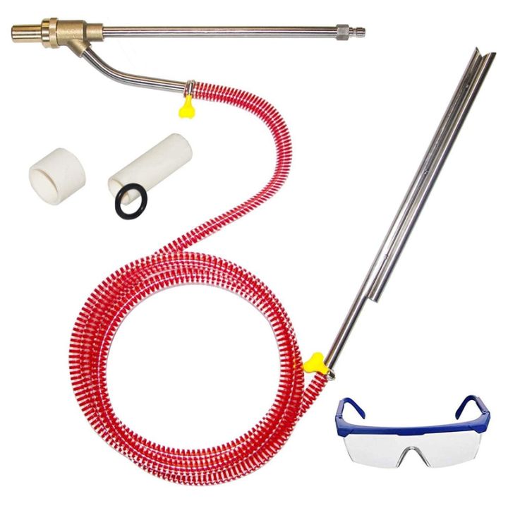 (JGWU) Pressure Blasting Kit, Dust-Free Blasting Kit Wet Attachment, 1/ ...
