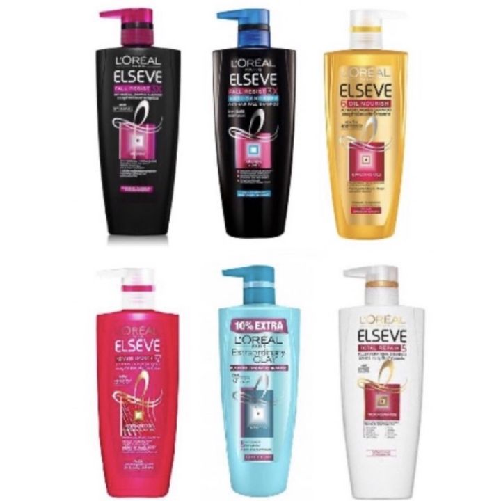 Loreal Paris Elseve Hair Shampoo 620ml / Hair Conditioner 280ml | Lazada