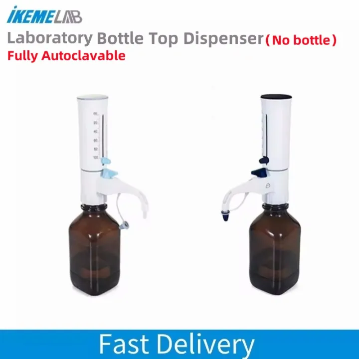 Laboratory Bottle Top Dispenser Adjustable pipette 0.5 -100mL Fully ...