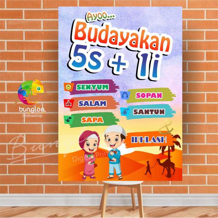 Poster 5S, Budaya Malu Siswa, Aturan Ruang Kelas, Pedoman Ruang Kelas ...