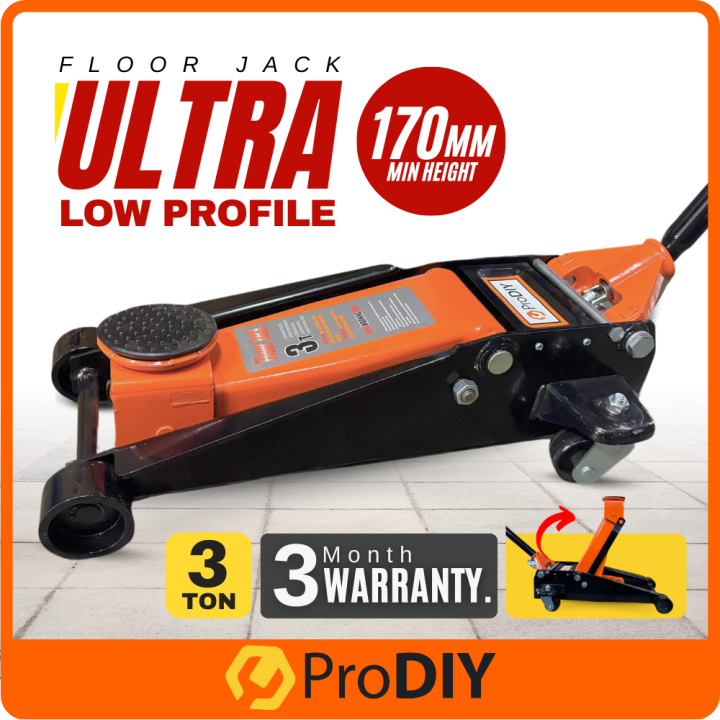 3 Ton Low Profile Floor Jack Service Double Pump Dual Hydraulic Jek ...