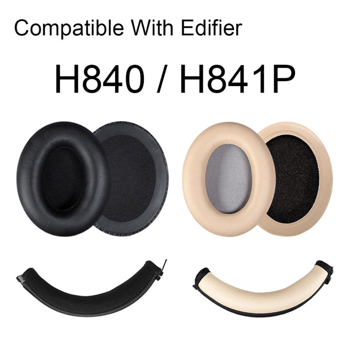 ที่ครอบหูเปลี่ยน1คู่สำหรับ Edifier H840 H841P H850หูฟังแบบคาดศีรษะแผ่น ...