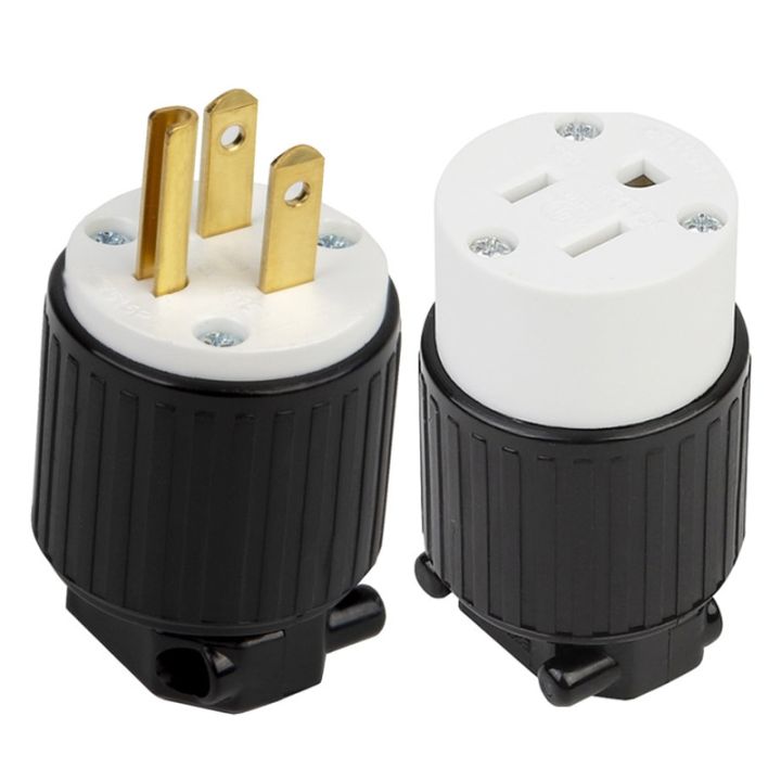 15A US Nema L5-15P L5-15R Assembled Wired Industry Plug Male Female ...