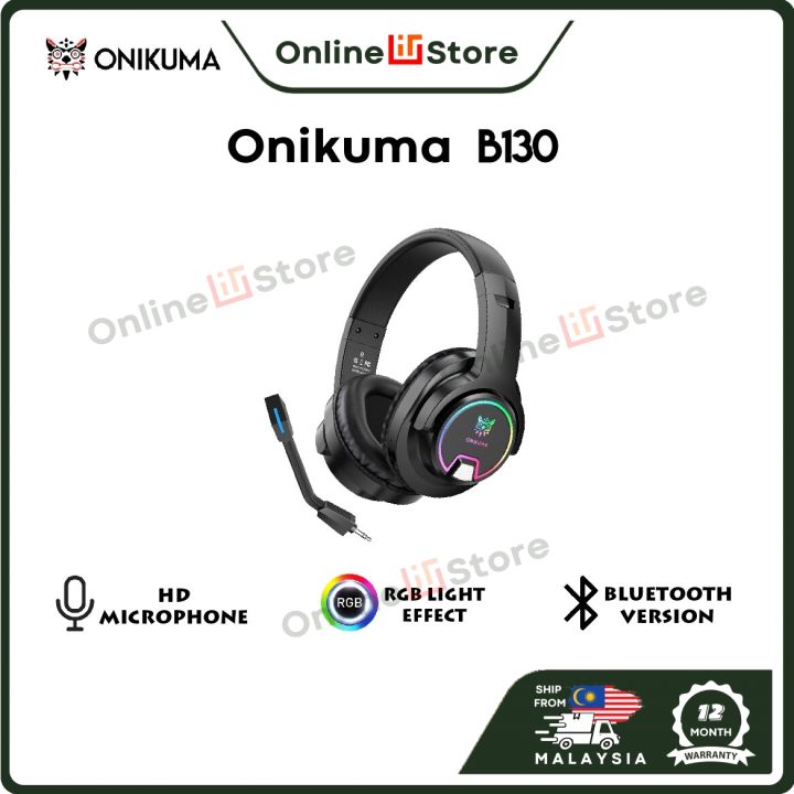 ONIKUMA B130 Dual Mode Bluetooth 5.0 Wireless RGB Professional Gaming ...