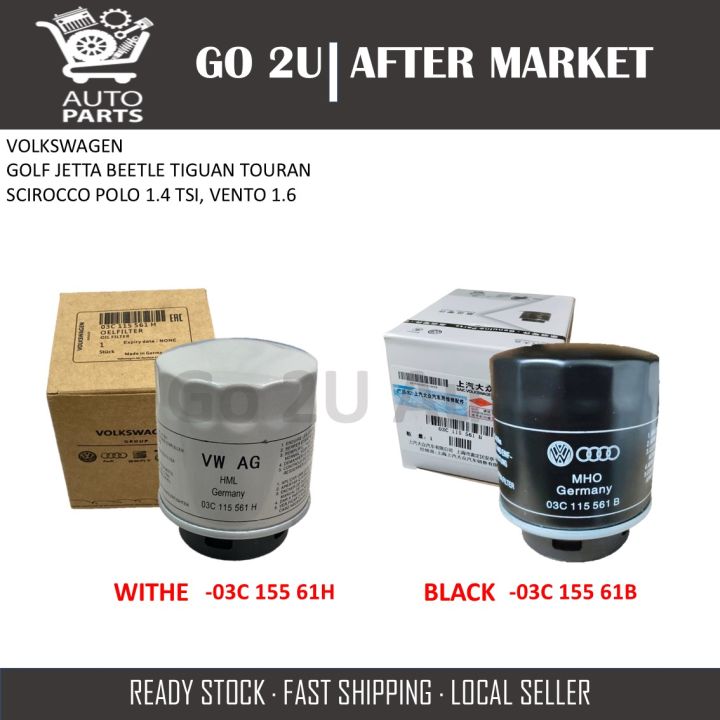 VOLKSWAGEN AUDI OIL FILTER -03C115561H VOLKSWAGEN GOLF/JETTA/BEETLE ...