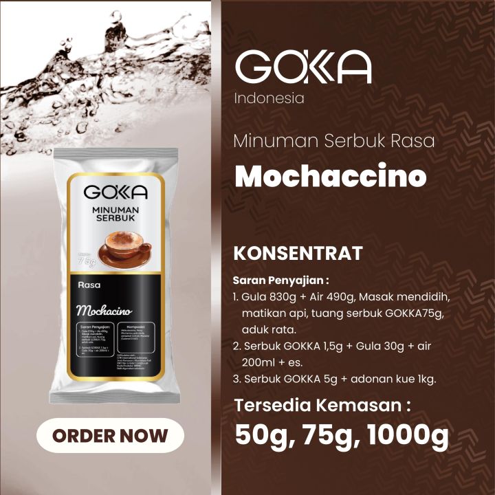 Minuman Powder Mochaccino / Bubuk Mochaccino Gokka Kemasan 50gr ...