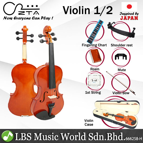ZTA Violin V1 1/2 Half Size Violin Beginner Violin Bundle with Case Beginner Package | Lazada