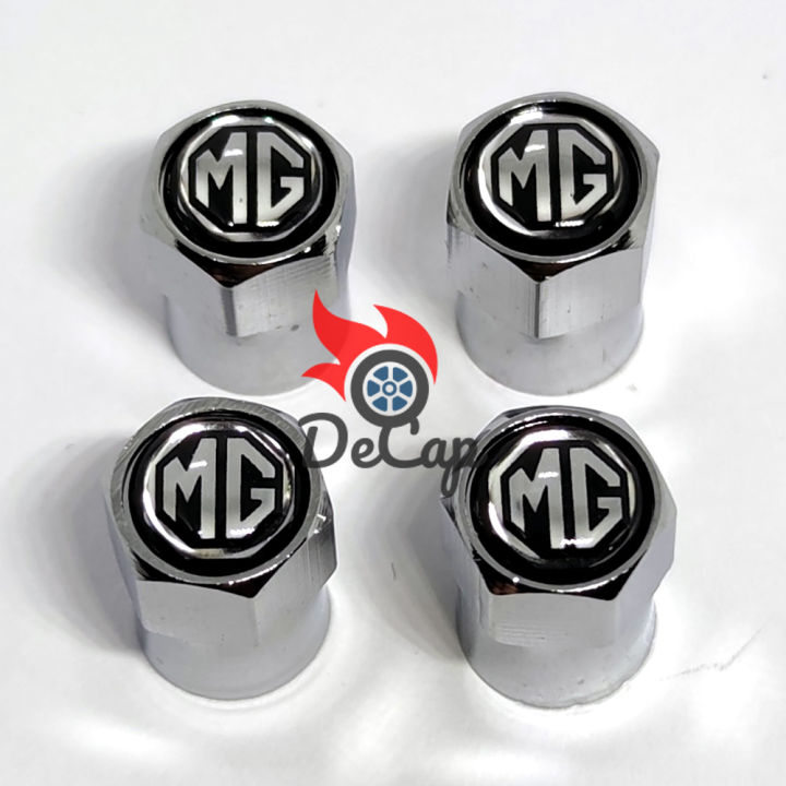 จุกลม ยางรถยนต์ พร้อมโลโก้ เอ็มจี MG 1 ชุด (4 อัน) - Car Tire Valve ...