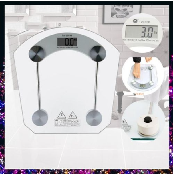 GD LCD Tempered Glass Electronic Weighing Scale personal scale | Lazada