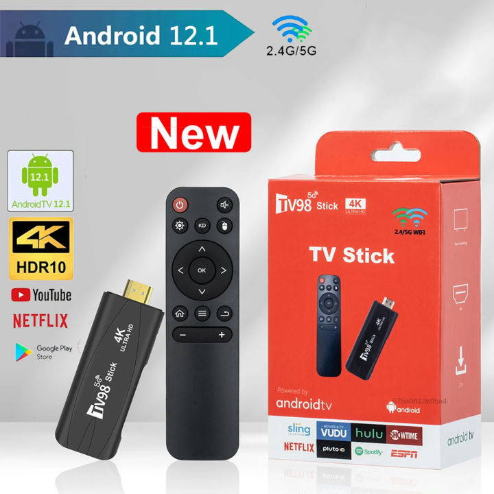 Android TV Box TV Stick 4K HD 8+128GB With Google/Netflix/Disney+ tv ...