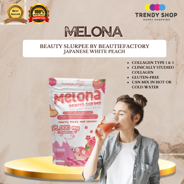 MELONA BEAUTY SLURPEE BEAUTIE FACTORY COLLAGEN JAPAN PREMIUM DRINK ...
