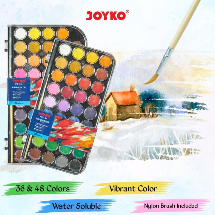 Cat Air Joyko Watercolor Set Praktis | Lazada Indonesia