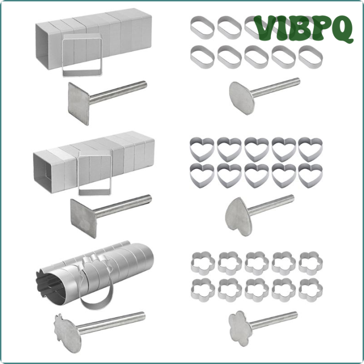 VIBPQ 10pcs Square Rectangle Pineapple Shape Pie Cake Cookie Mold ...