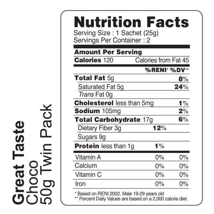 Great Taste Choco 3-in-1 Twin Pack (50g x 10) | Lazada PH