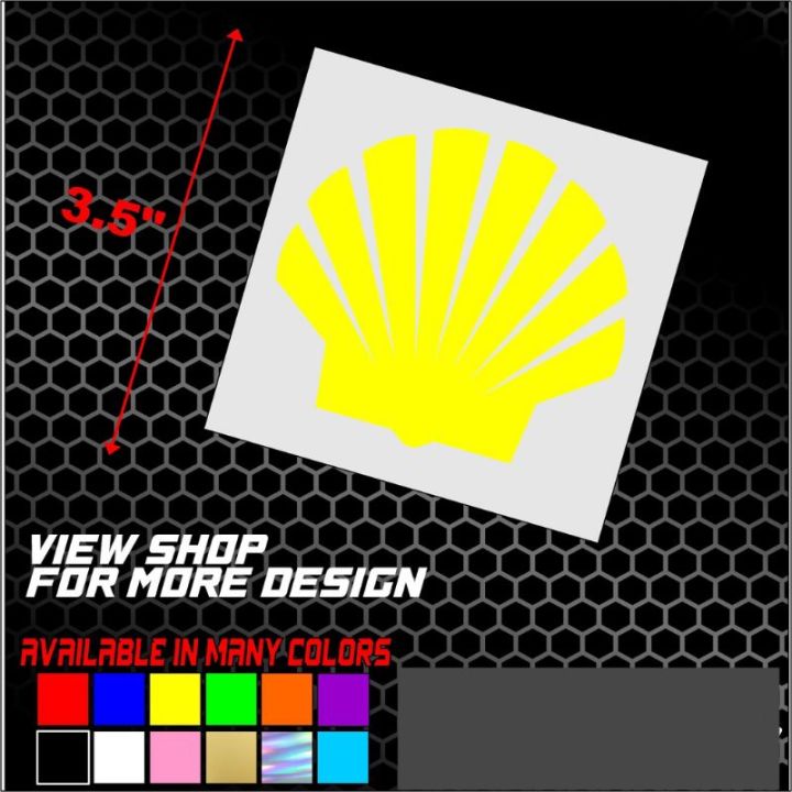 shell logo sticker laminated waterproof | Lazada PH