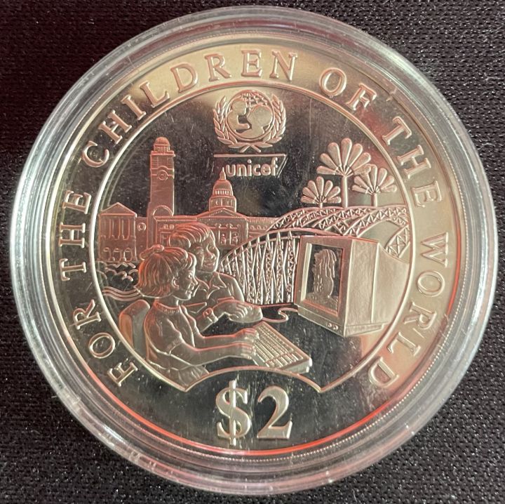 1997 Unicef Children of the World,$2 Singapore Dollar Commemorative ...