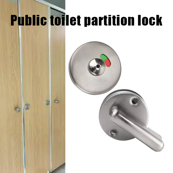 Public Toilet Partition Lock Public Toilet Indicator Lock For WC Public ...
