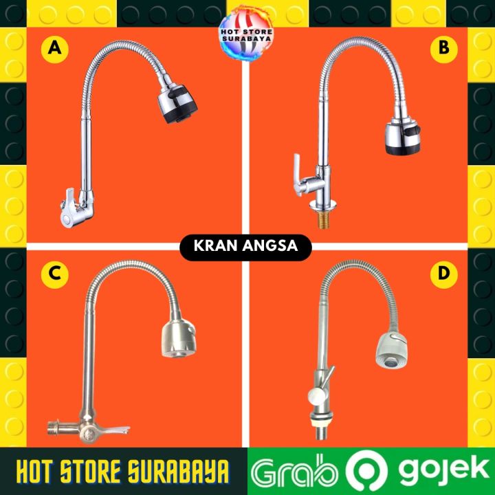 KRAN ANGSA CUCI PIRING KERAN SHOWER WASTAFEL LEHER ANGSA FLEKSIBEL ...