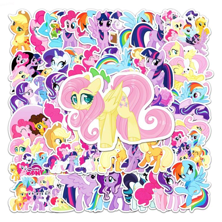 Cute Stickers for Kids/50Pcs Cartoon Disney My Little Pony Sticker ...