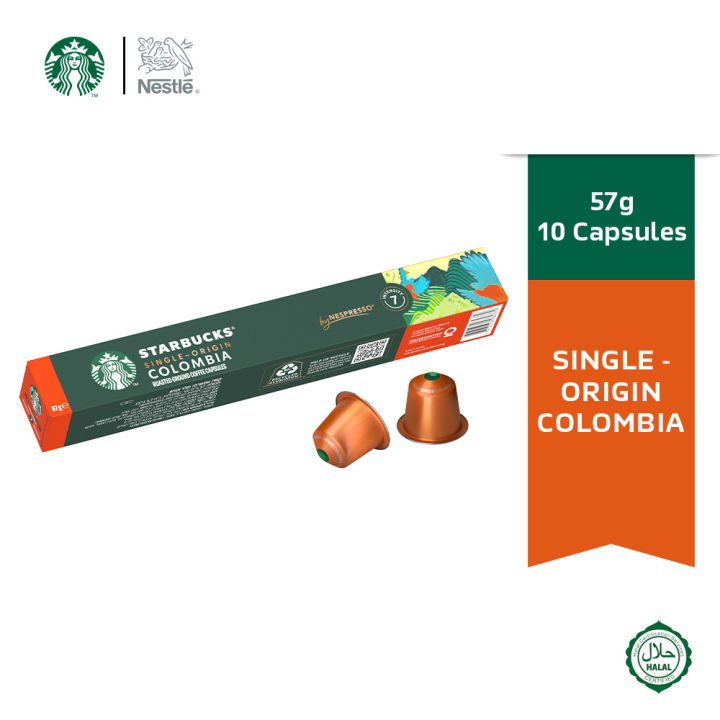 STARBUCKS Single-Origin Colombia by Nespresso (10 Capsules) | Lazada