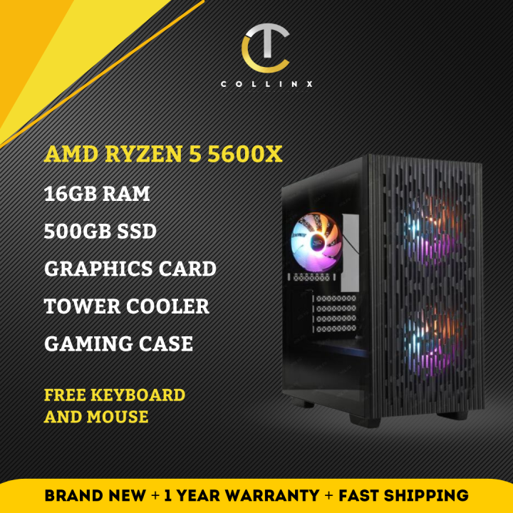 [ GAMING PC BUILD - CLAW ] AMD RYZEN 5 5600X RGB Desktop | Nvidia GTX ...
