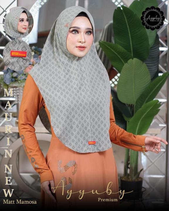 Hijab Bergo Ped non tali MAURIN by Ayyuby | Lazada Indonesia