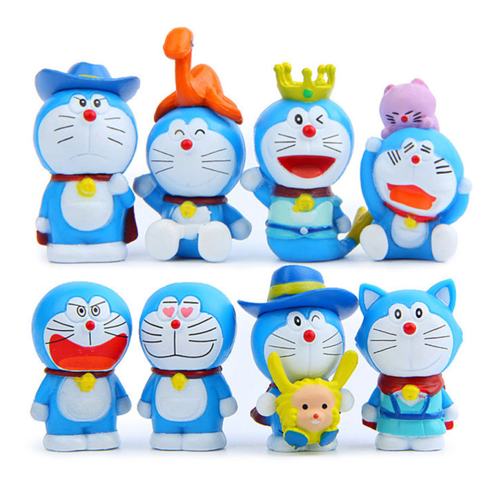 microgood 8Pcs/Set Lovely Statue Model Toy Funny Multifunctional ...