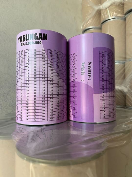 COD BAYAR DI TEMPAT Celengan Target Murah permanen Celengan Target ...