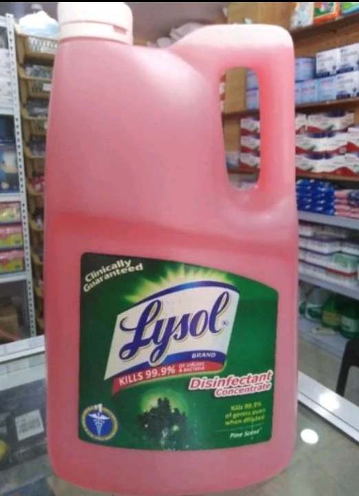 LYSOL DISINFECTANT CONCENTRATED SOLUTION PINE SCENT GALLON (4 LITERS ...