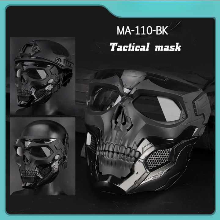 Outdoor Sport Anti-fog Airsoft Mask Protective Gear Full Face Mask ...