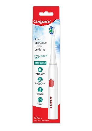 Colgate ProClinical B150 Deep Clean Battery Powered Soft Toothbrush ...