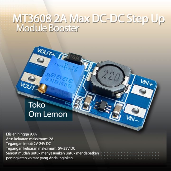 module modul step up MT3608 2A boost converter | Lazada Indonesia