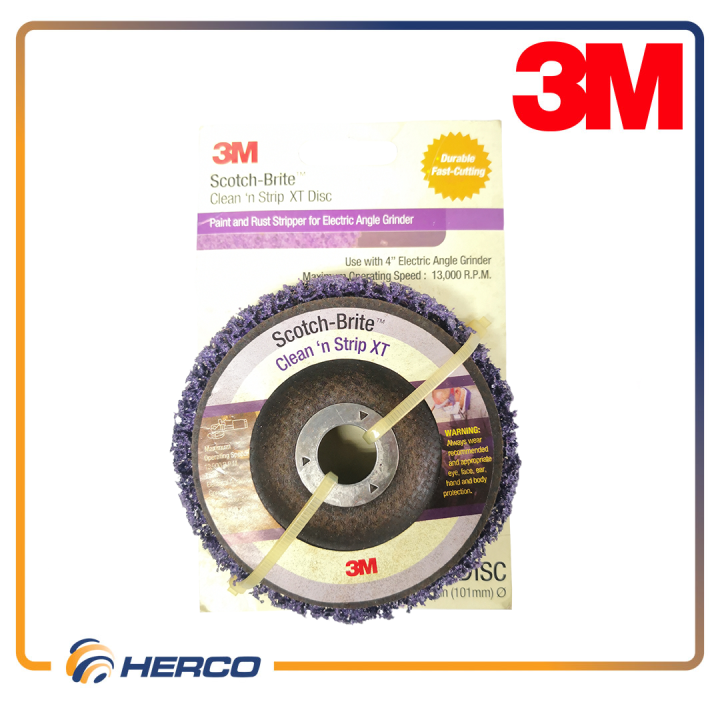 3M Scotch Brite Clean & Strip XT 4 " X 5/8IN Fiberback Rust Paint ...